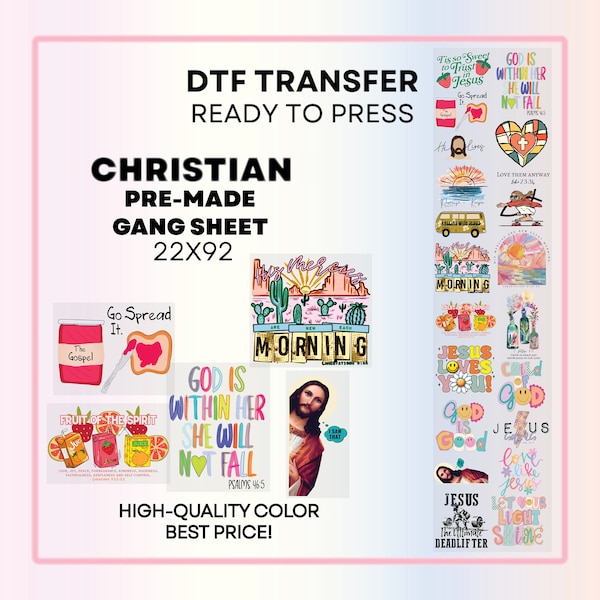 Premade Dtf Gang Sheet Transfer - Etsy