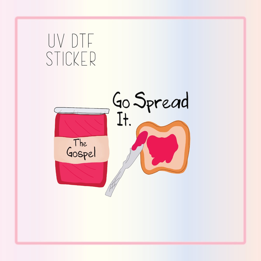 Go Spread the Gospel| Christian Sticker | UV Dtf Cup Wrap | UV Dtf Sticker | Stickers | UV Dtf ...
