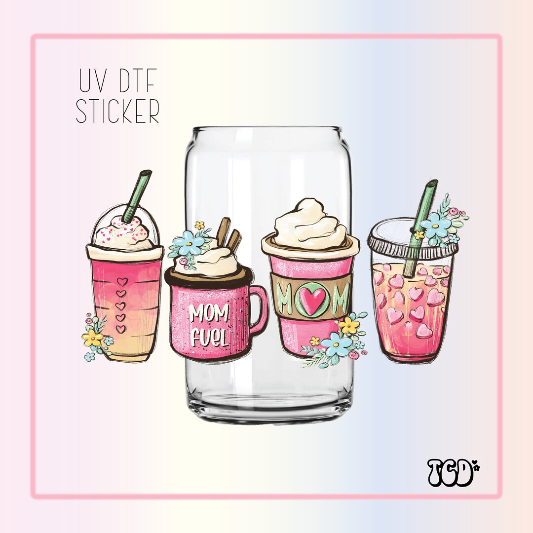 Mom Fuel Sticker | UV Dtf Cup Wrap | UV Dtf Sticker | Stickers | Mama ...
