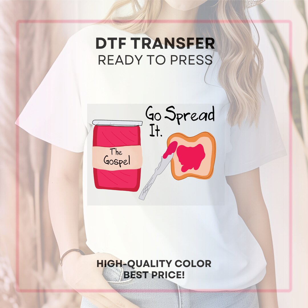 Christian DTF Transfer| Christian Dtf | DTF Ready for Press | Heat Transfer | Ready to Press ...