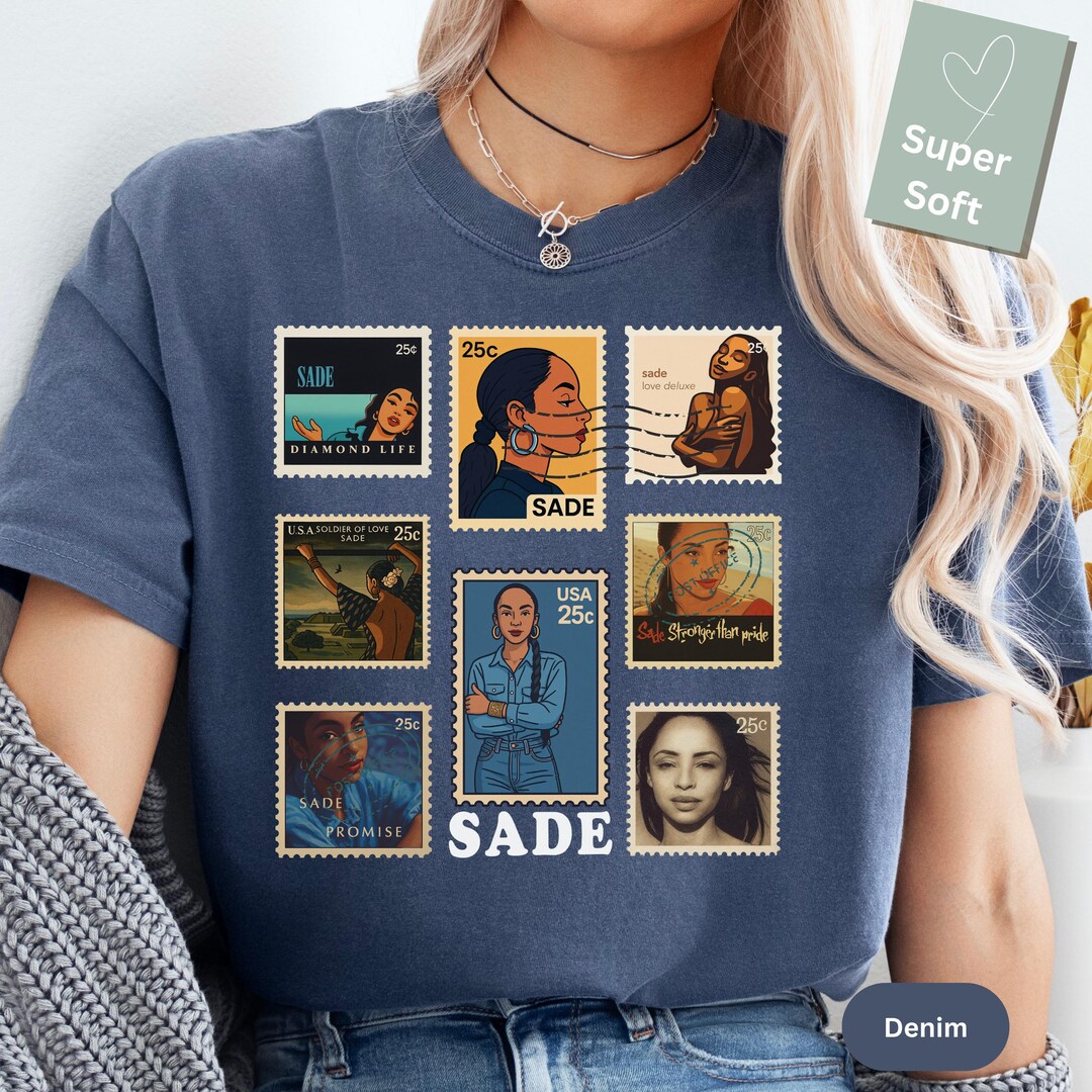 Sade Stamp Collection Tee | Vintage Postage-stamp Album Covers ...