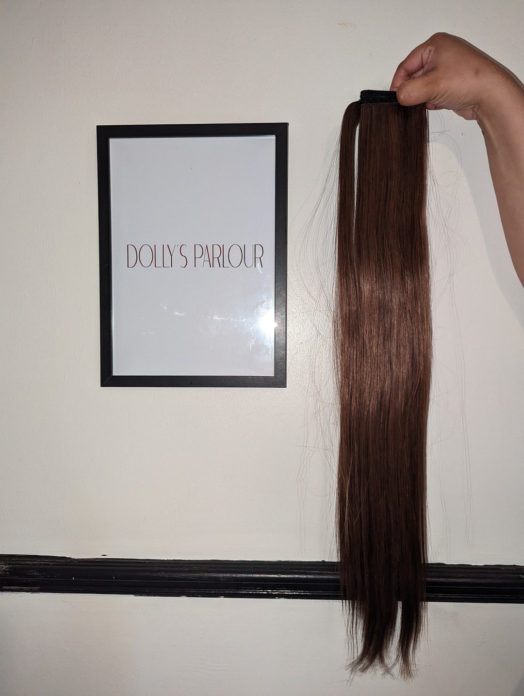 Silky Straight Synthetic Velcro Ponytail - Etsy