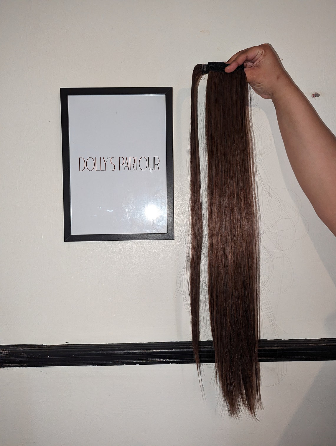 Silky Straight Synthetic Velcro Ponytail - Etsy