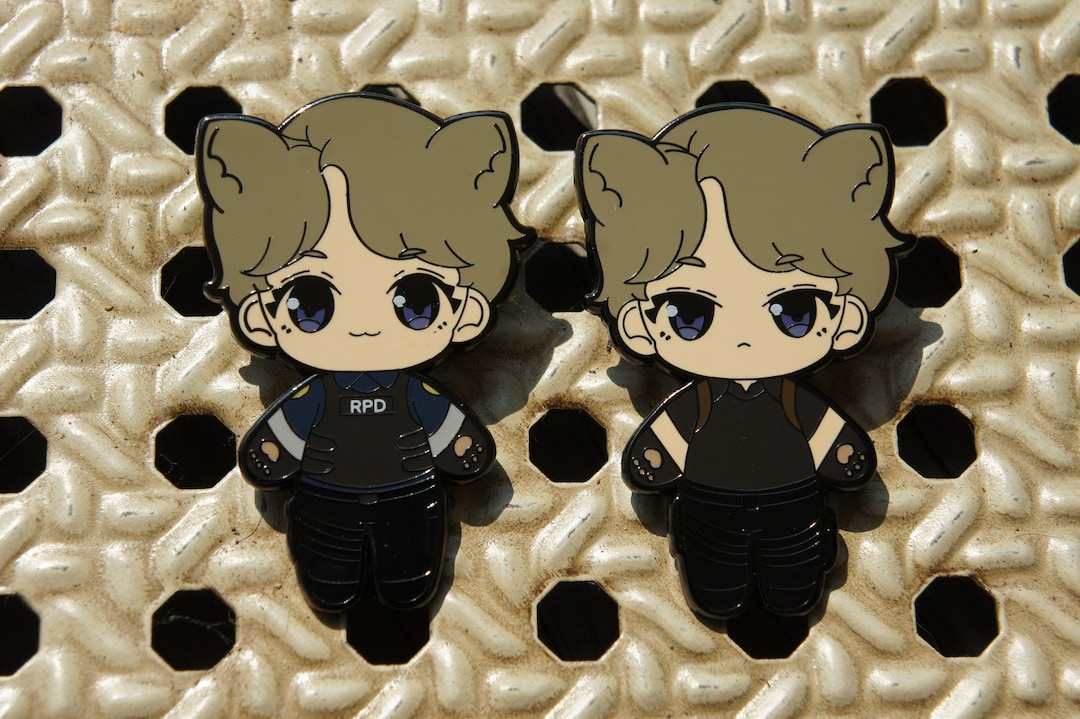 Leon Kennedy W/ Cat Ears - Hard Enamel Pin - Etsy
