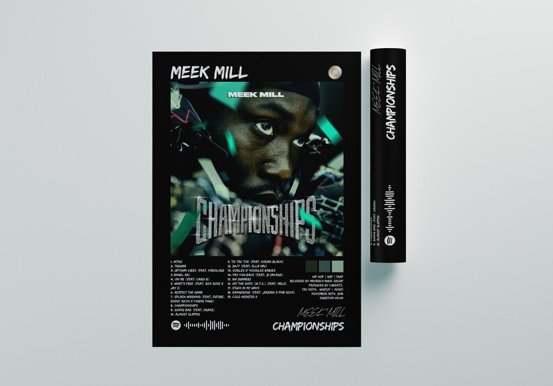 Meek Mill | "championships" | Meek Mill Poster | Album Cover Poster ...