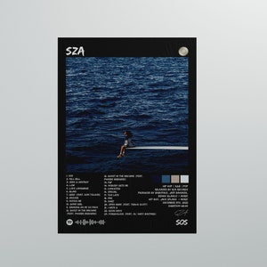 Sza | SOS | SZA Poster | Album Cover Poster | Album Cover Wall Art ...