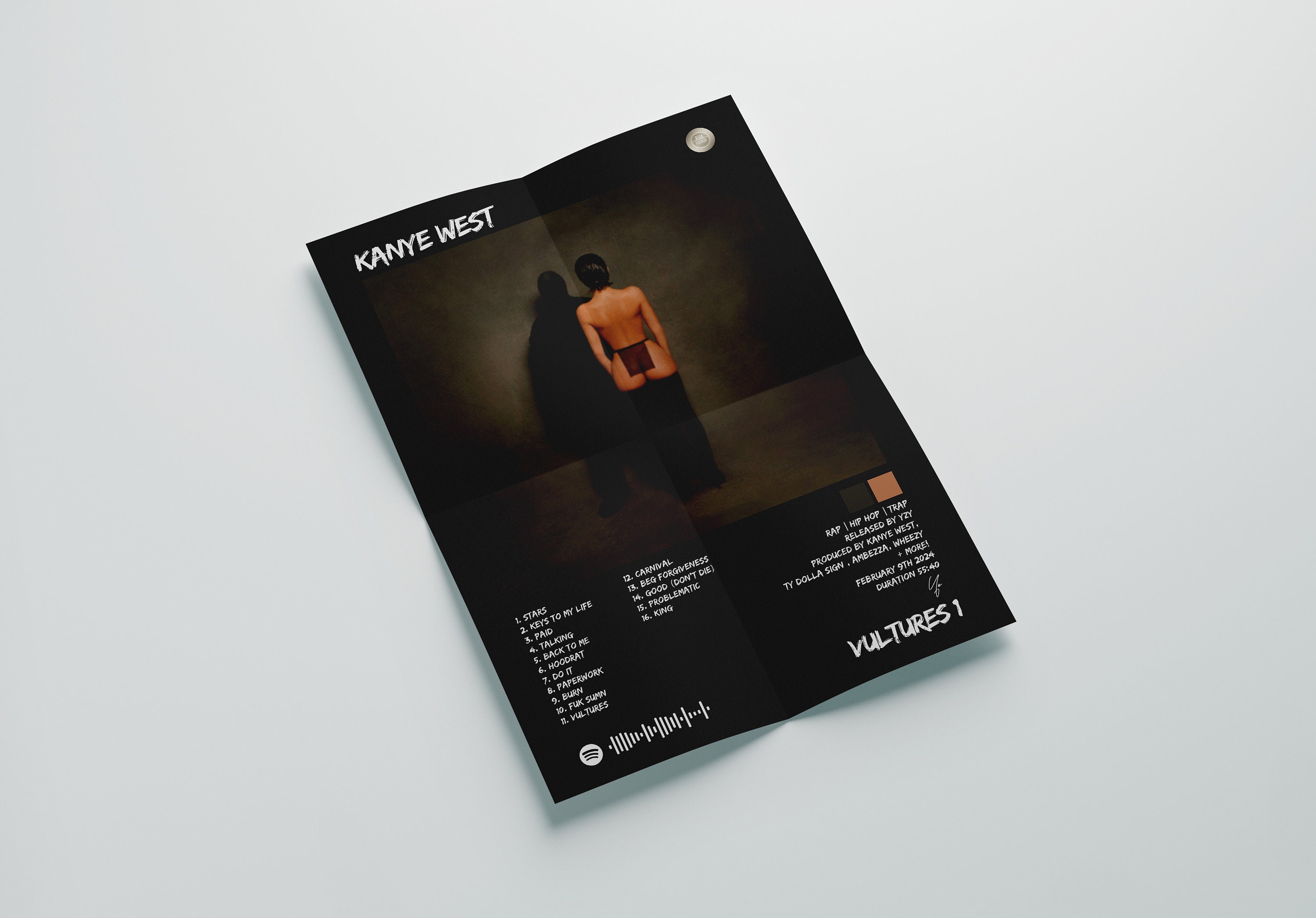 Kanye West | "vultures 1" | Hip-hop Posters | Album Cover Poster ...