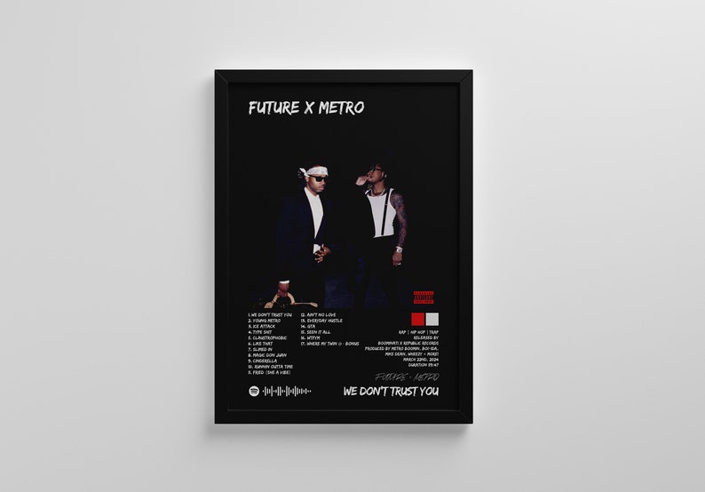 Metro Boomin X Future | "we Don't Trust You" | Hip Hop Posters | Album ...