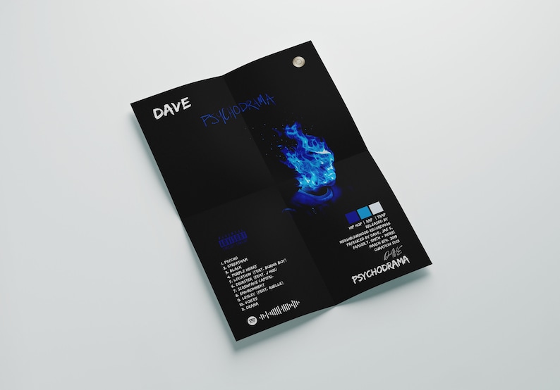 Dave | "psychodrama" | Dave Poster | Album Cover Poster | Album Cover ...