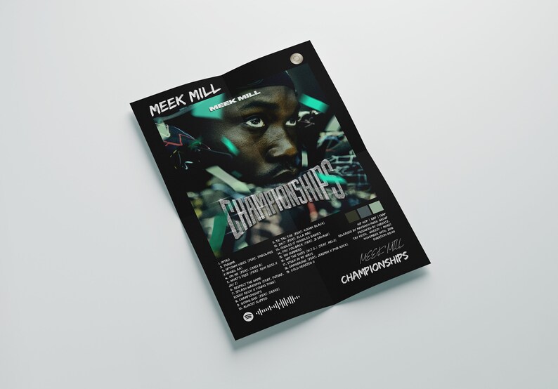 Meek Mill | "championships" | Meek Mill Poster | Album Cover Poster ...