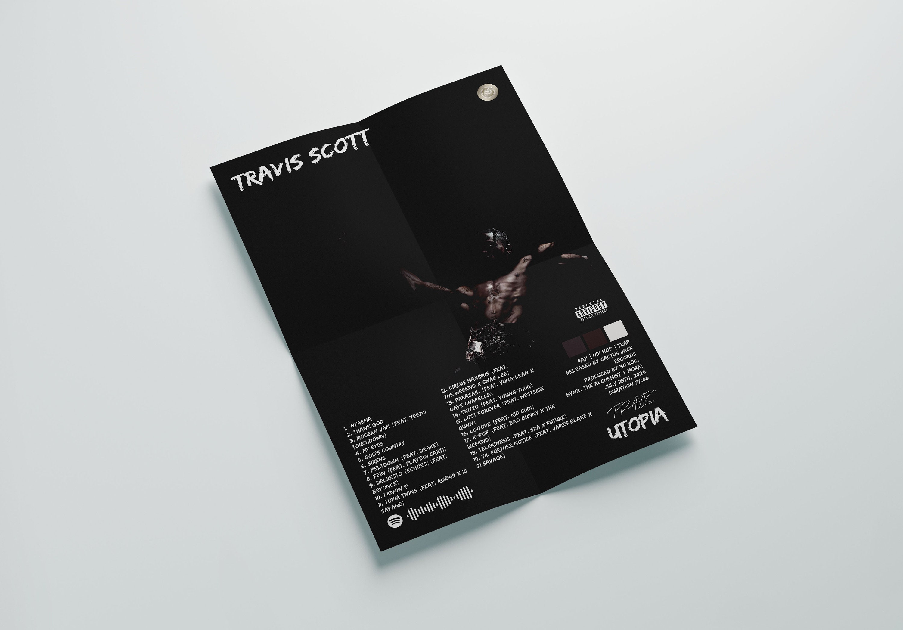 Travis Scott utopia Travis Scott Poster - Etsy UK
