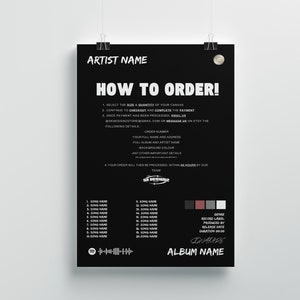 Custom Album Poster | Showcase Your Music Collection With Customisable ...