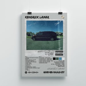 Kendrick Lamar | Good Kid: M.A.A.D City | Kendrick Lamar Poster | Album ...