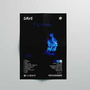 Dave | "psychodrama" | Dave Poster | Album Cover Poster | Album Cover ...