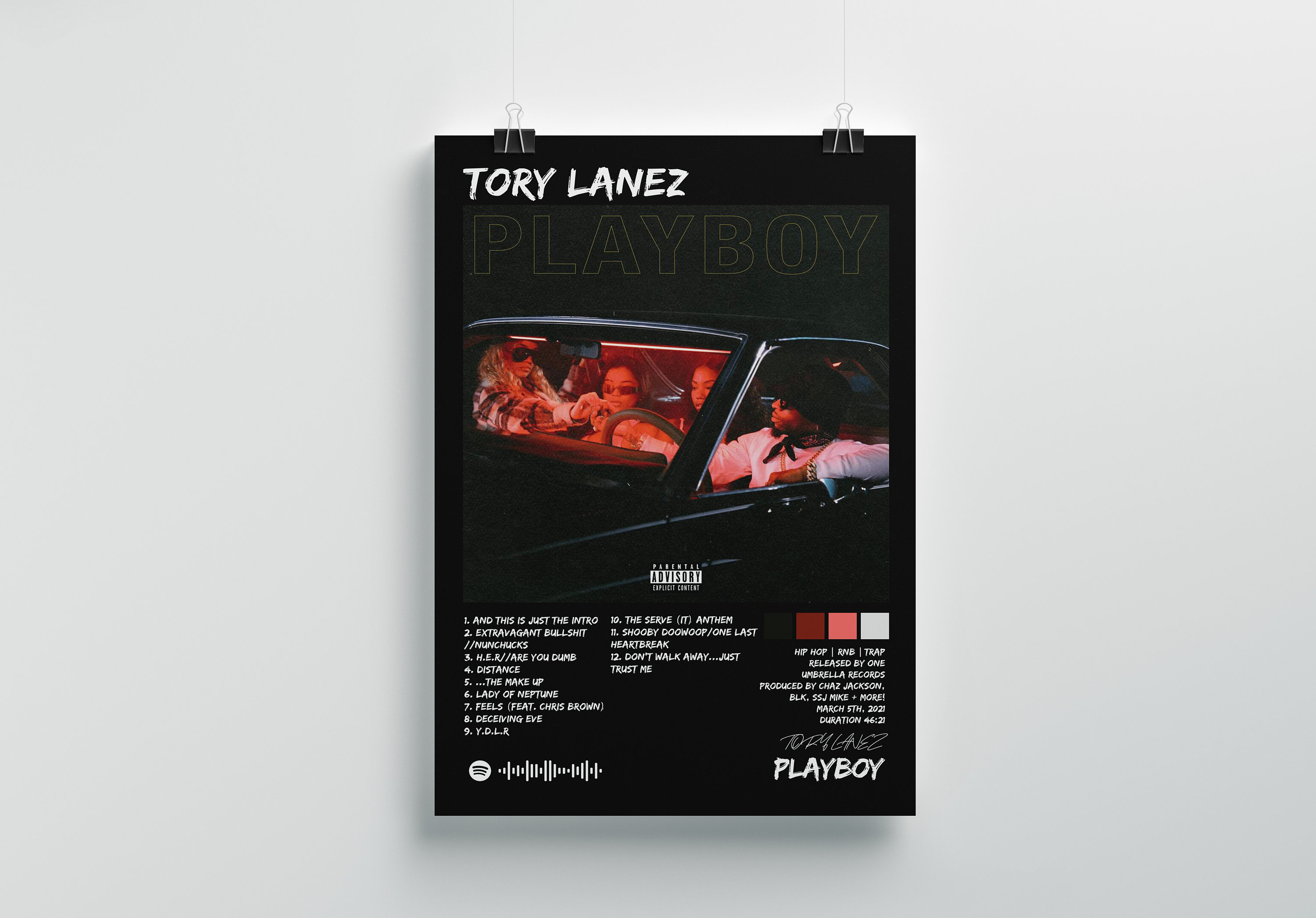 Tory Lanez | "playboy" | Tory Lanez Posters | Album Cover Poster ...