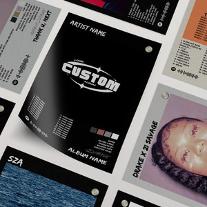Custom Album Poster | Showcase Your Music Collection With Customisable ...