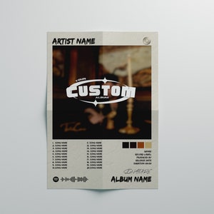 Custom Album Poster | Showcase Your Music Collection With Customisable ...