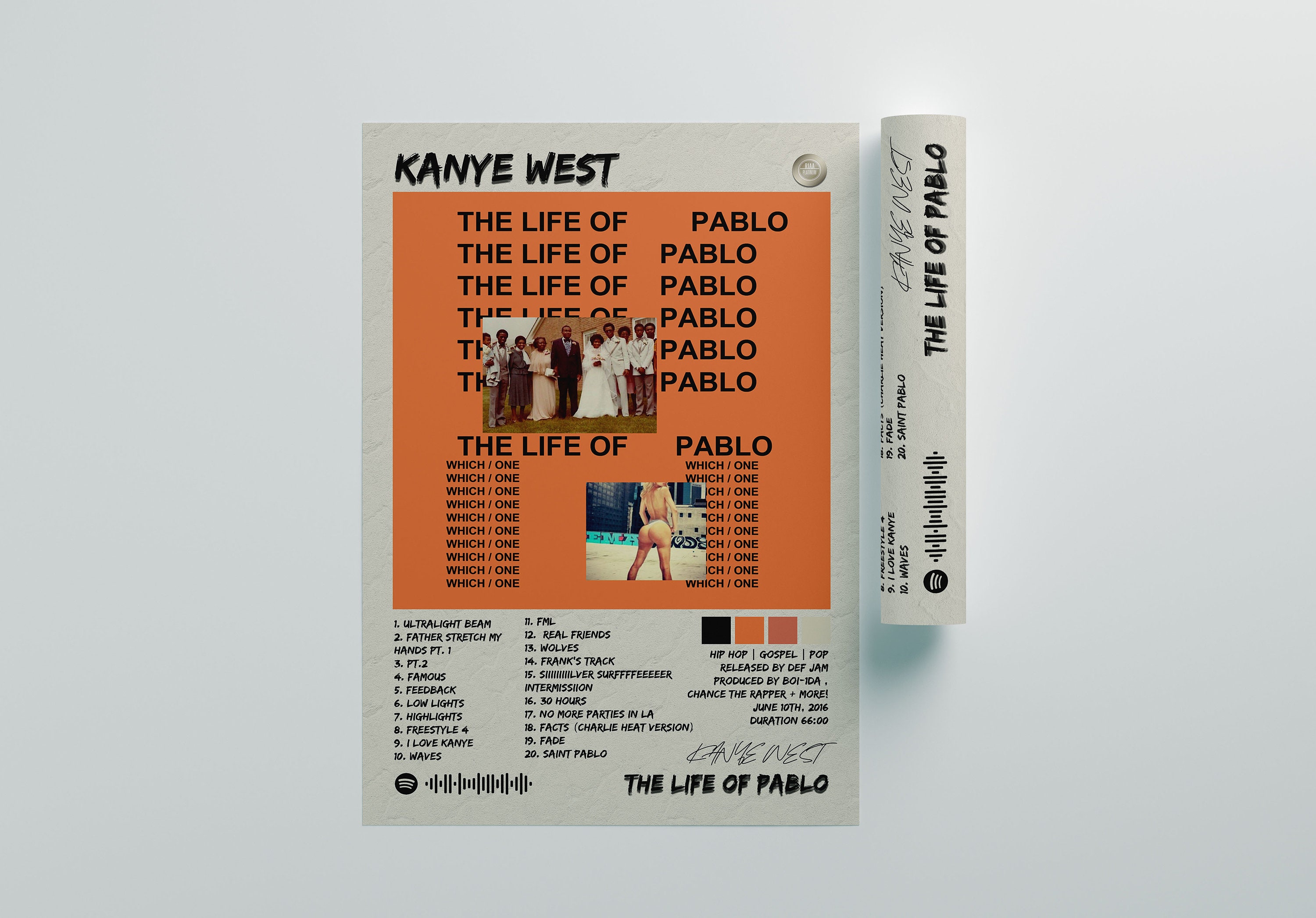 Kanye West Life Of Pablo Kanye West Poster Album Cover Poster