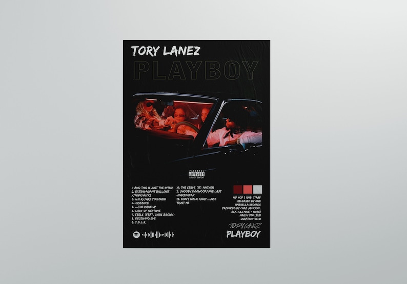 Tory Lanez | "playboy" | Tory Lanez Posters | Album Cover Poster ...