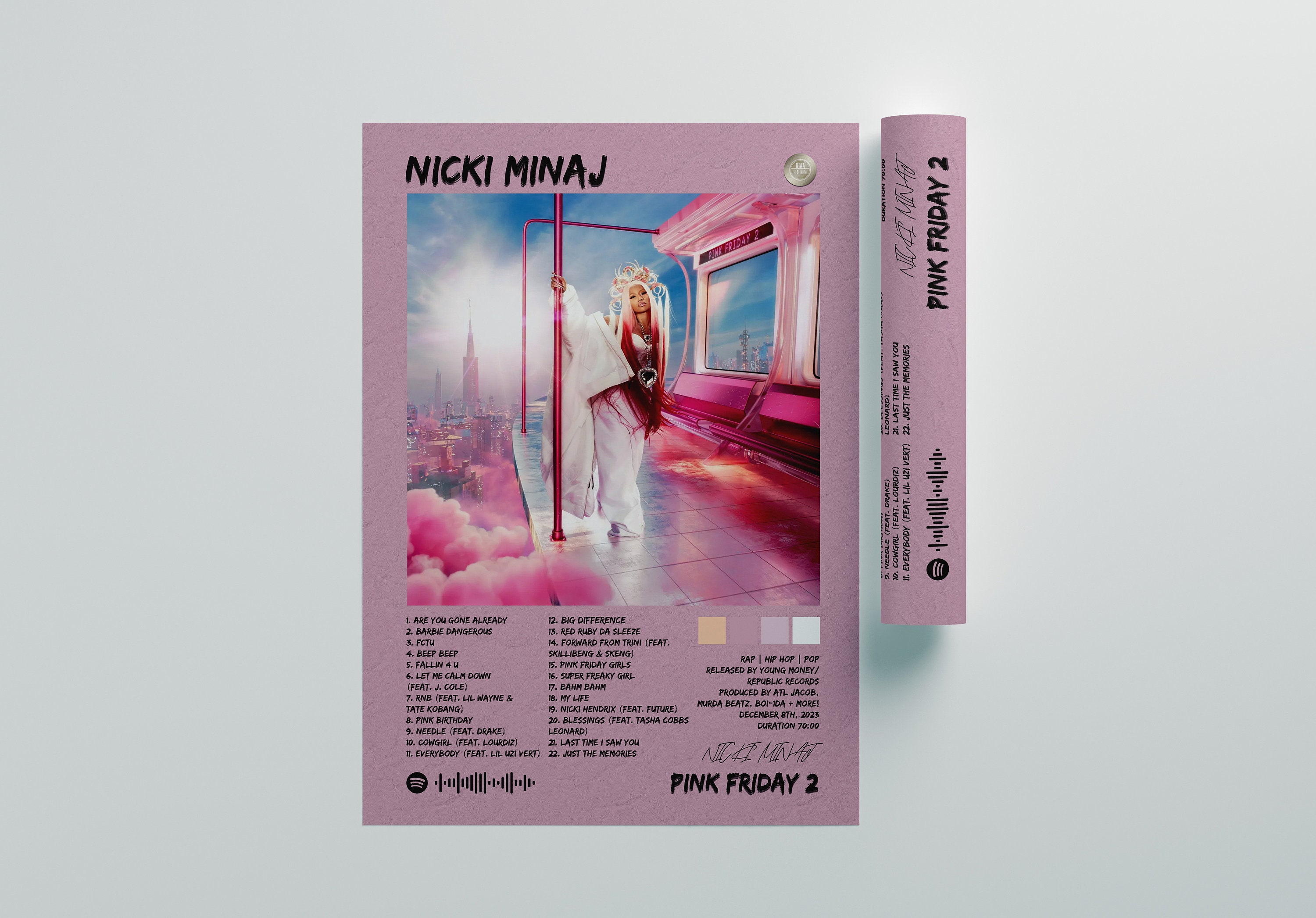 Nicki Minaj | "pink Friday 2" | Nicki Minaj Poster | Album Cover Poster ...