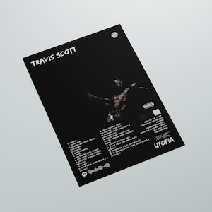 Travis Scott | "utopia" | Travis Scott Poster | Album Cover Poster ...