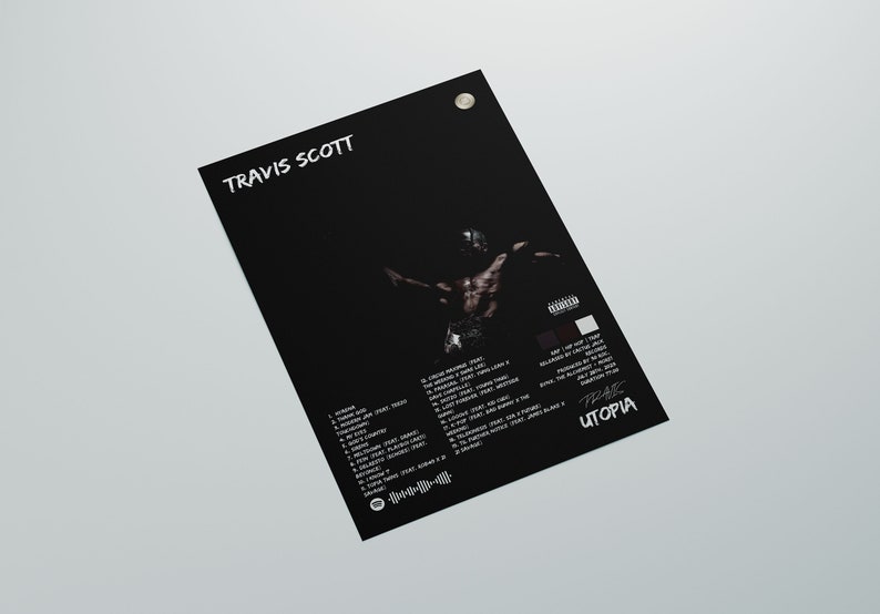 Travis Scott | "utopia" | Travis Scott Poster | Album Cover Poster ...