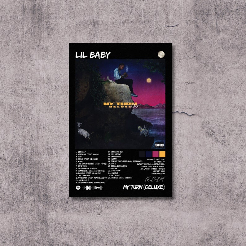 Lil Baby My Turn Lil Baby Posters Album Cover Poster - Etsy