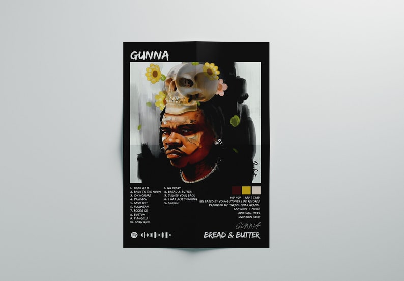 Gunna Bread & Butter Gunna Poster Album Cover Poster Album Cover Wall ...
