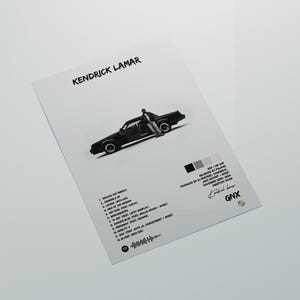 Kendrick Lamar | "gnx" | Kendrick Lamar Poster | Albumposter ...