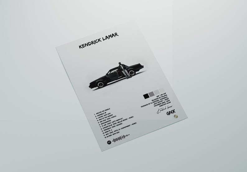 Kendrick Lamar | "gnx" | Kendrick Lamar Poster | Albumposter ...