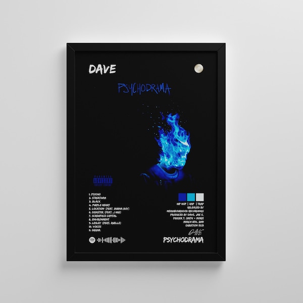 Dave Album Cover Art - Etsy UK