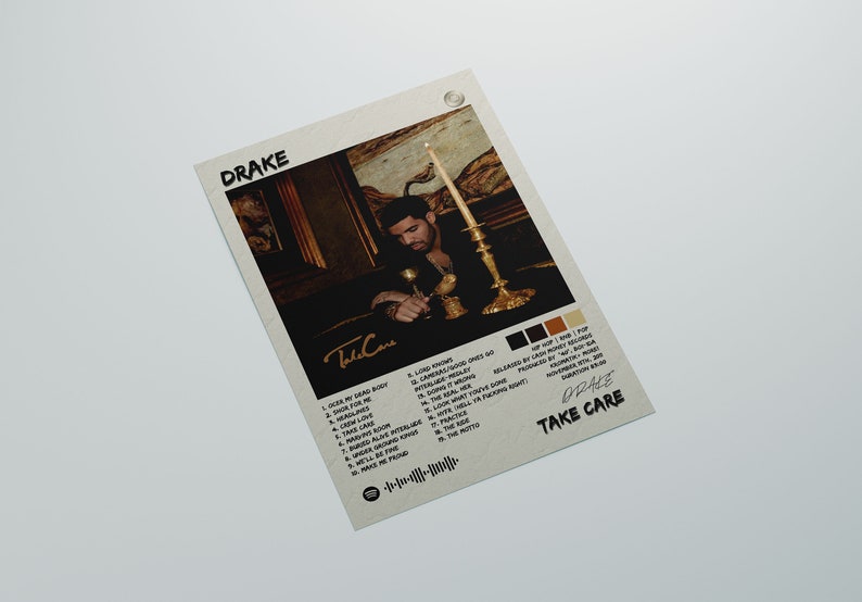 Drake | Take Care | Drake Poster | Album Cover Poster | Album Cover ...