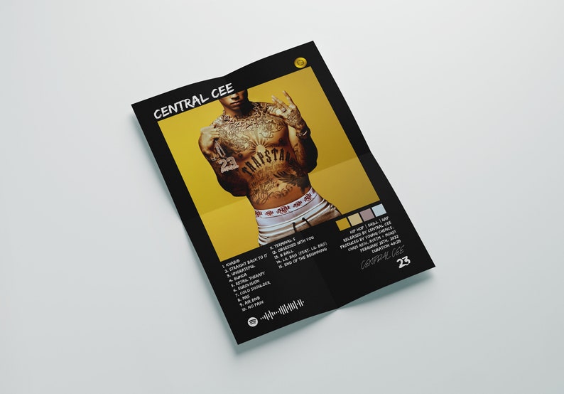 Central Cee | "23" | Central Cee Poster | Album Cover Poster | Album ...