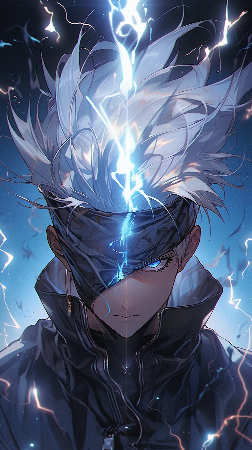 Gojo Gojo PNG Arte Gojo Satoru Expansión de Dominio JJK - Etsy España