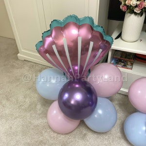 Mermaid Display Balloons DIY Kit Mermaid Tail Shell Sculpture Baby ...