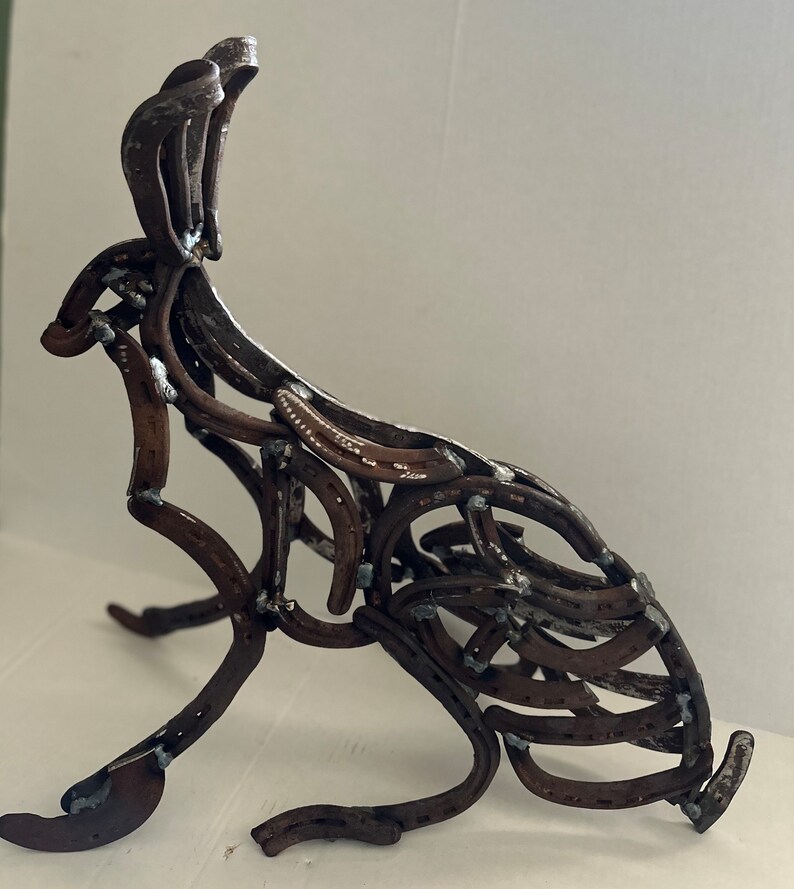 Metal Sculpture Jack Rabbit Animal Art Home Decor - Etsy