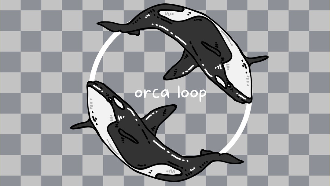 Orca Loop PNG Digital File Cut Outs AND/OR Stickers - Etsy Australia