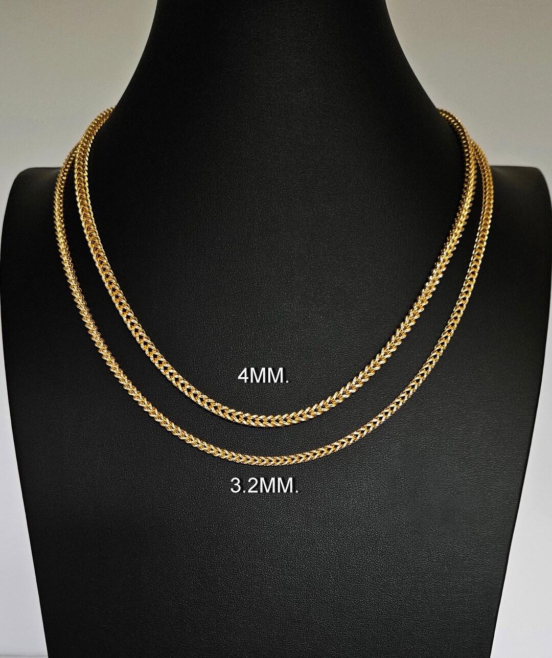 Gold Franco Box Chain 10k Franco Chain Necklace 10K Real Gold Necklace ...