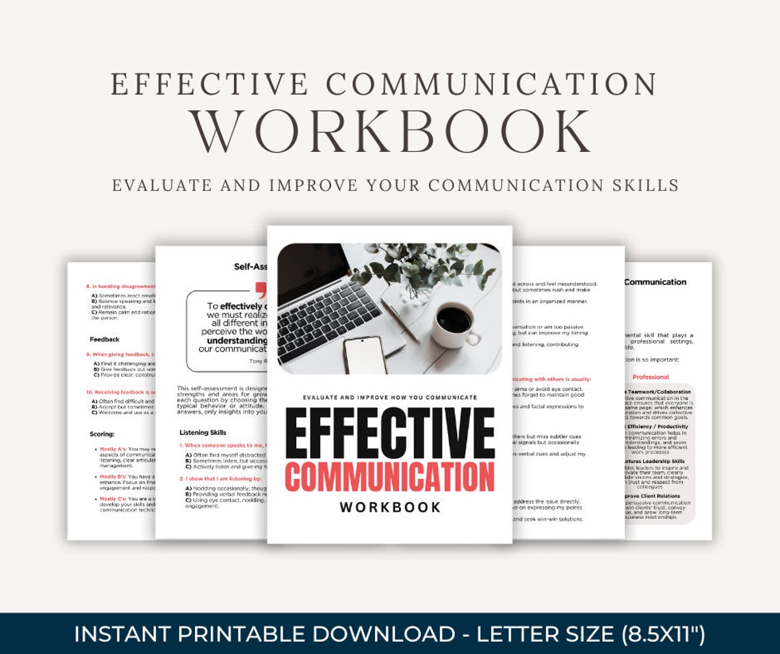 Effective Communication Workbook - Etsy