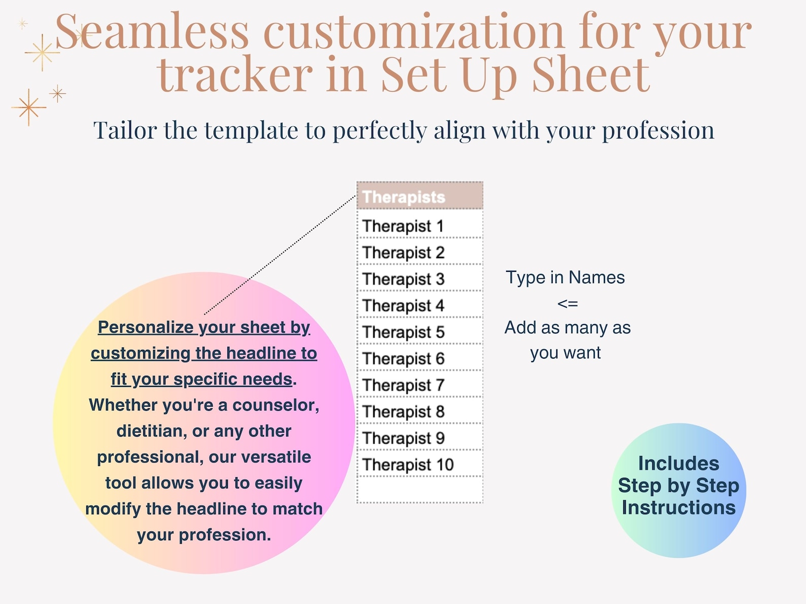 Therapist Client Tracker Scheduling Spreadsheet Google Sheets ...