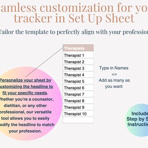 Therapist Client Tracker Scheduling Spreadsheet Google Sheets ...