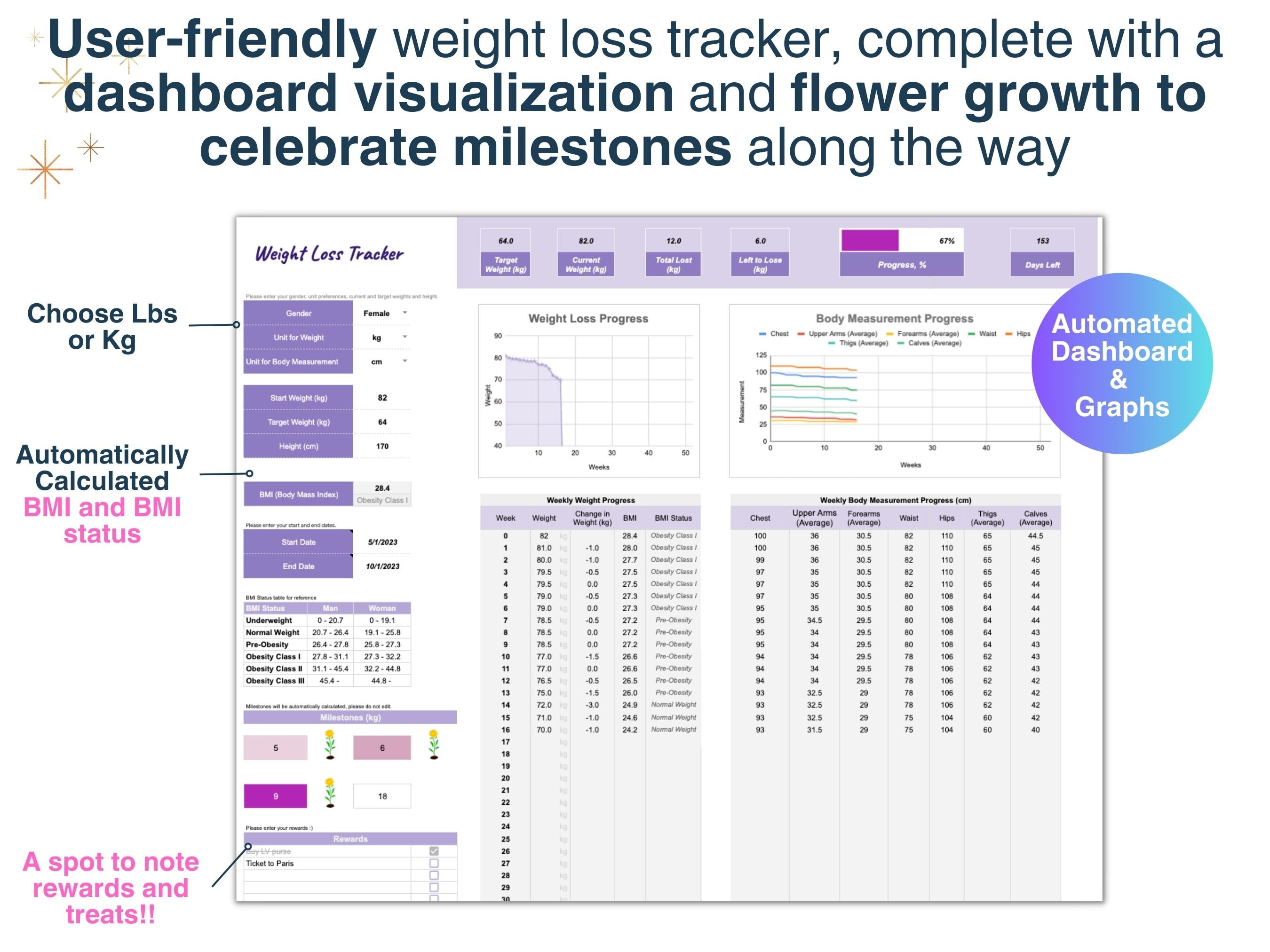 Personal Trainer Template, Client Tracker, Printable Workout Plan ...