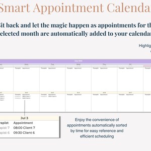 Therapist Client Tracker Scheduling Spreadsheet Google Sheets ...