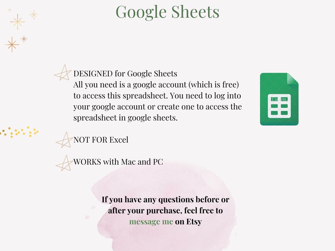 Habit Tracker Google Sheets Template Simple Daily Weekly - Etsy