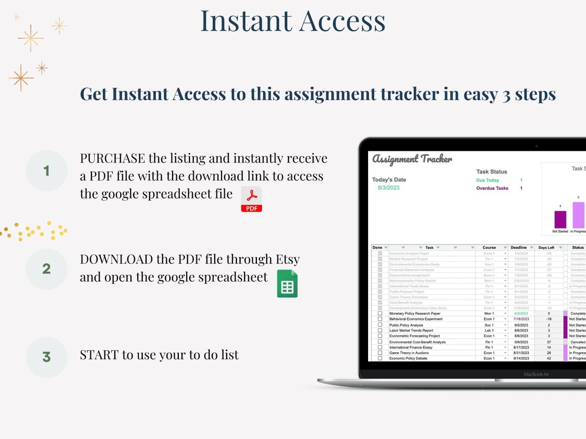 Assignment Tracker, Student Homework Planning Tool, College Planner ...
