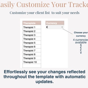 Therapist Client Tracker Scheduling Spreadsheet Google Sheets ...
