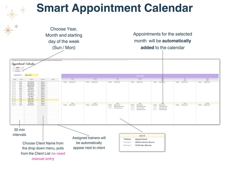 Personal Trainer Client Tracker Spreadsheet, Customer Intake Form ...