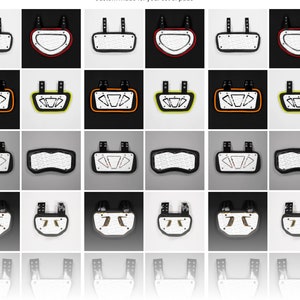 Football Back Plate Back Plate Decal plate Not Included - Etsy