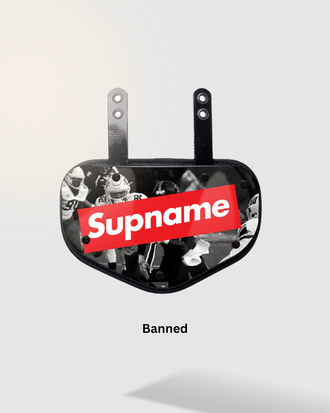 Football Back Plate Back Plate Decal plate Not Included - Etsy