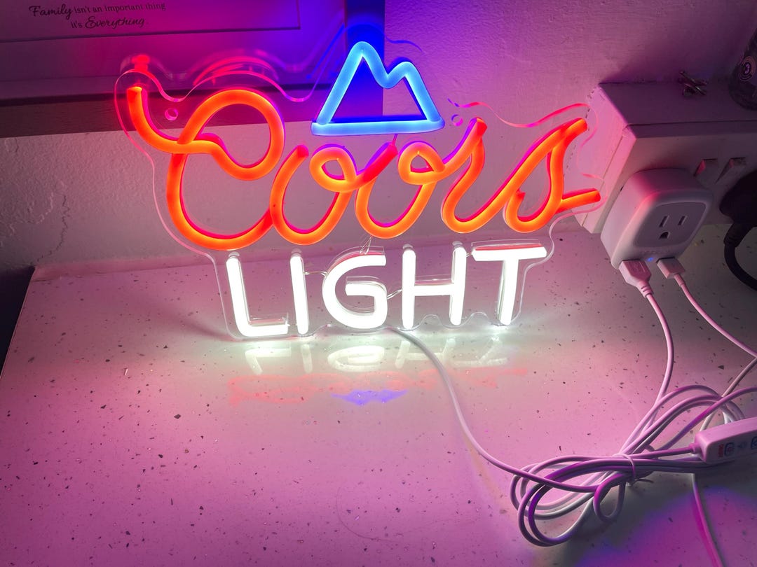 COORS Light Lager Original Pub Display IRISH Neon Light Sign - Etsy